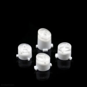 bullet buttons abxy mod kit levers joystick for xbox one s slim elite controll replacement (clear)