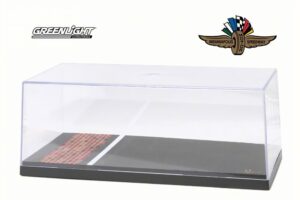 greenlight acrylic display case for replica vehicles, asphalt & brick 55021 - 1/18 scale accessory for diecast cars