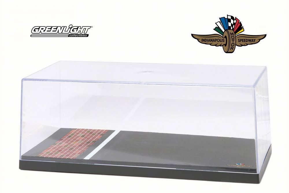 Greenlight Acrylic Display Case for Replica Vehicles, Asphalt & Brick 55021 - 1/18 Scale Accessory for Diecast Cars