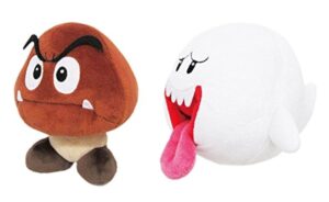 little buddy set of 2 super mario all star 1427 goomba & 1428 ghost boo stuffed plush dolls