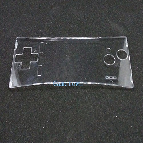 Gametown New Repair Transparent Clear Front Faceplate Case Cover Shell Part for Nintendo Game Boy Micro (GBM)