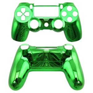 Ambertown Special Custom Full Housing Shell Case Cover with Buttons for PS4 for Sony Playstation 4 Dualshock 4 Wireless Controller - Chrome Green