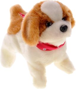 powertrc cute somersault little puppy | barks, sits, walk, and flips | pet toy dog