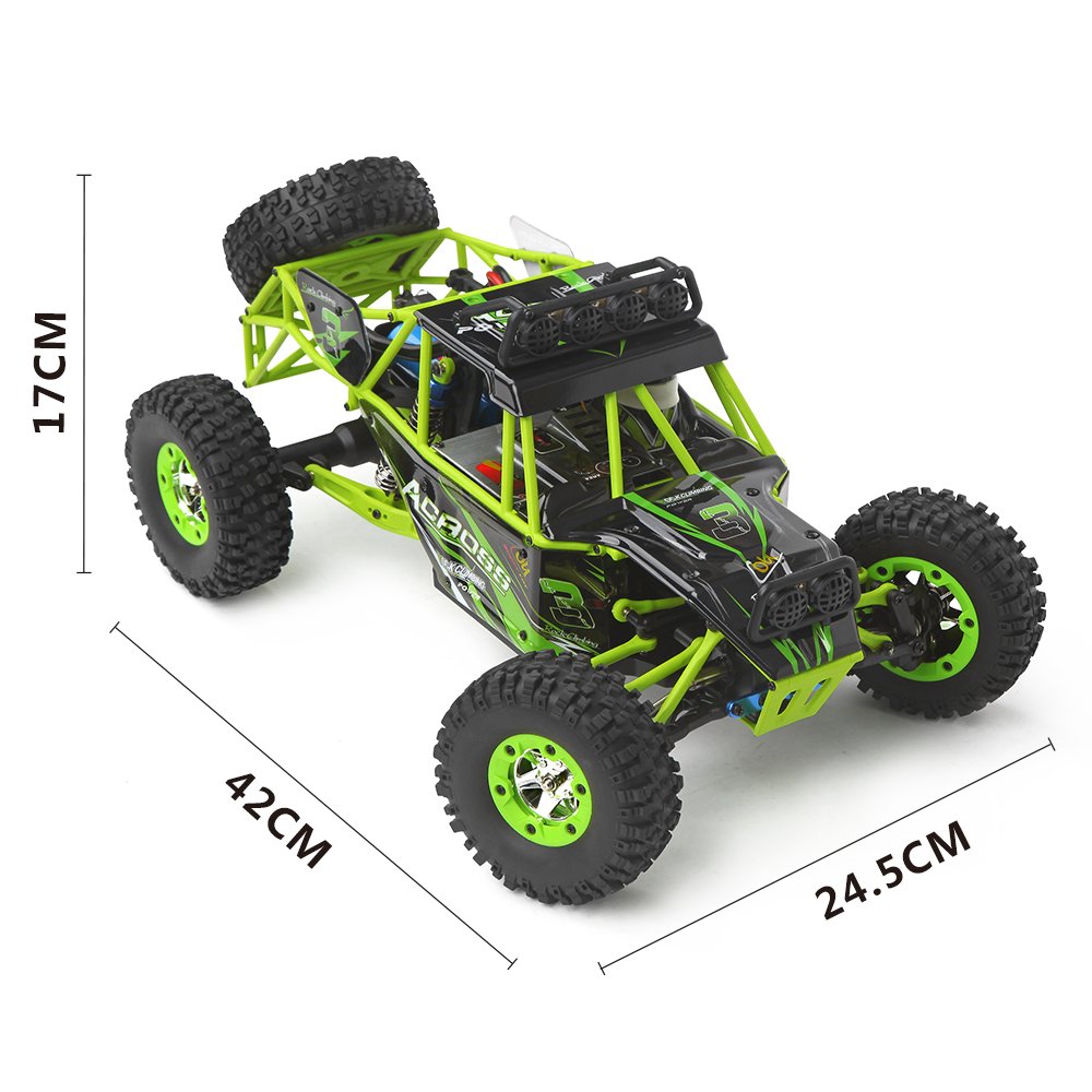 WLtoys RC Cars 1/12 Scale 2.4G 4WD High Speed Electric All Terrain Off-Road Rock Crawler Climbing Buggy RTR for Kids and Adults