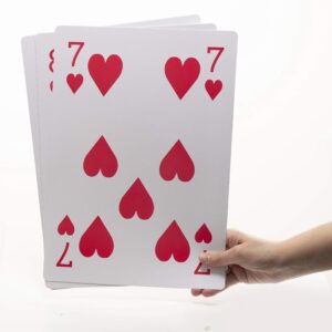 Jumbo Playing Cards - 10.5 x 14.5 Inches Full Deck Huge Poker Index Playing Cards Fun for All Ages!