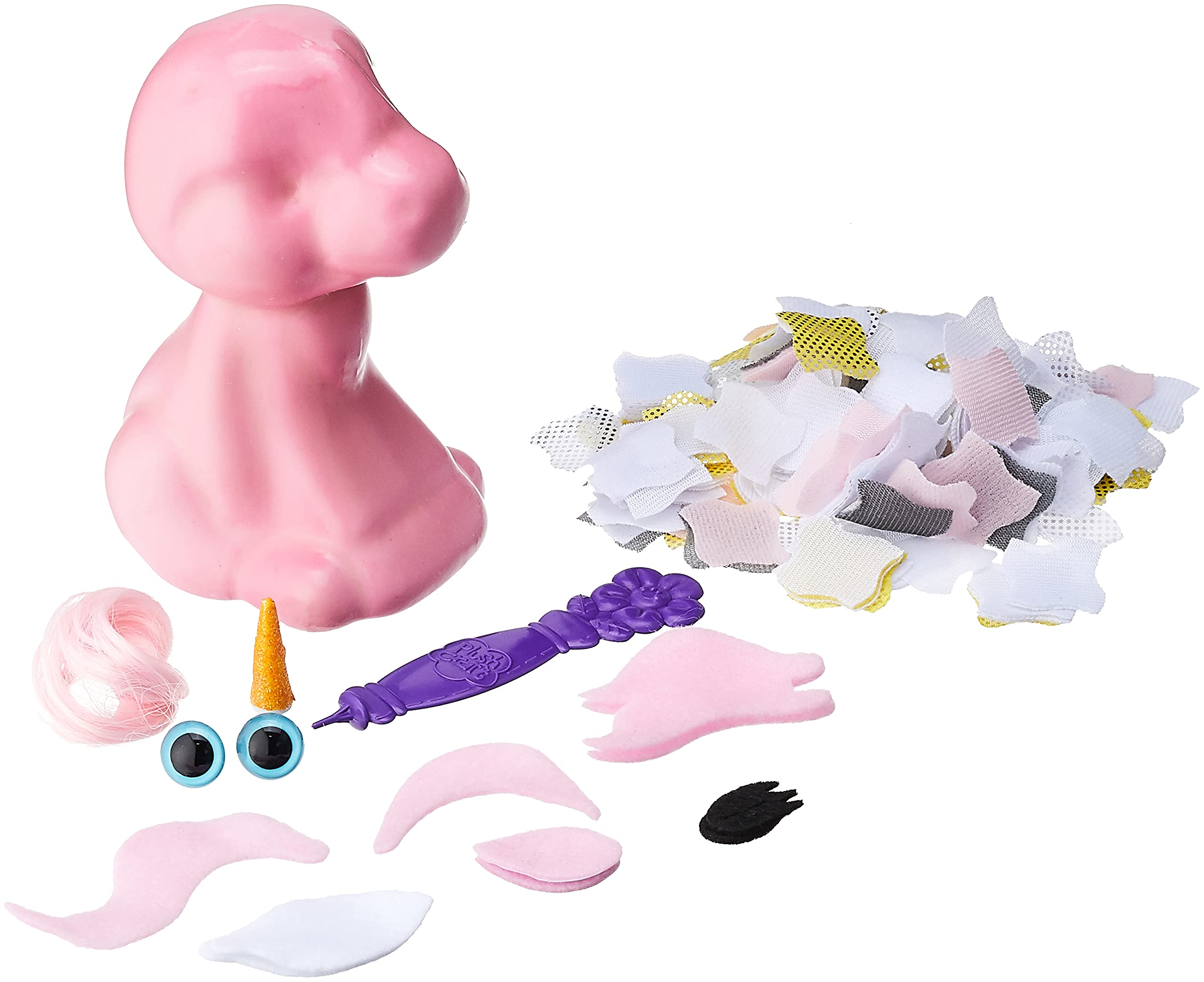 THE ORB FACTORY LIMITED 10027964 Plush Craft 3D Unicorn, 5" x 4" x 10", Pink/White/Yellow/Grey