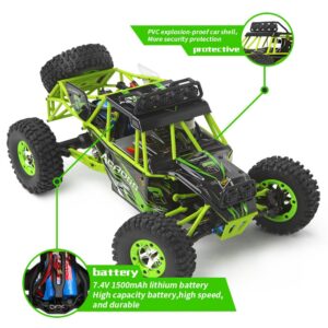 WLtoys RC Cars 1/12 Scale 2.4G 4WD High Speed Electric All Terrain Off-Road Rock Crawler Climbing Buggy RTR for Kids and Adults