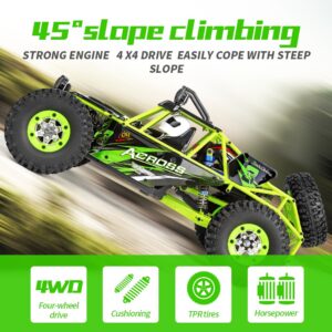 WLtoys RC Cars 1/12 Scale 2.4G 4WD High Speed Electric All Terrain Off-Road Rock Crawler Climbing Buggy RTR for Kids and Adults