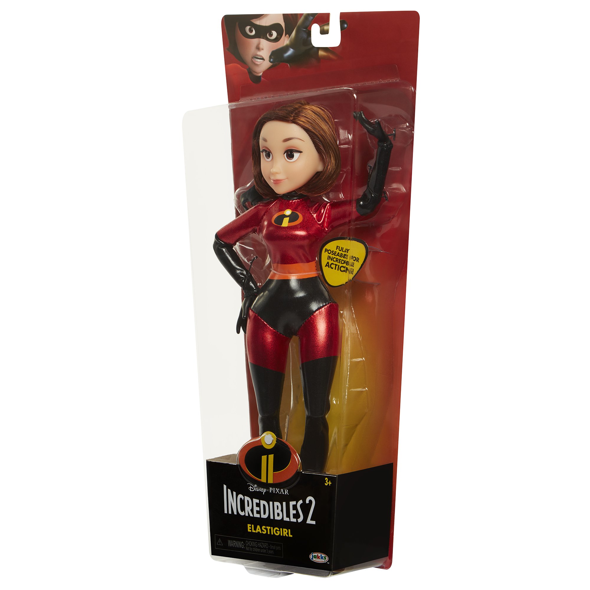 The Incredibles 2 Elastigirl Action Figure 11” Articulated Doll in Deluxe Costume and Mask