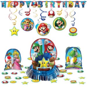 amscan super mario decoration pack kit