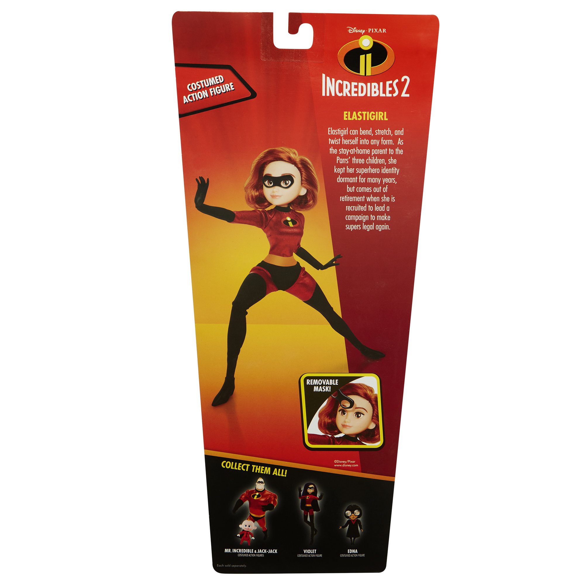 The Incredibles 2 Elastigirl Action Figure 11” Articulated Doll in Deluxe Costume and Mask