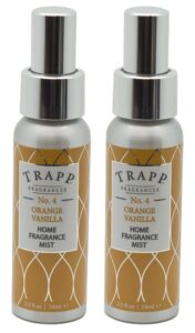 trapp home fragrance mist, no. 4 orange/vanilla, 2.5-ounce (2-pack)