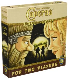 caverna the cave farmers cave vs. cave board game | cave mining and worker placement strategy game for adults and kids | ages 12+ | 1-2 players | average playtime 20-40 minutes | made by lookout games