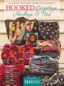 hooked carpetbags, handbags & totes