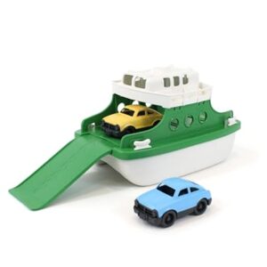 Green Toys Ferry Boat Bathtub Toy, Green/White, 10"X 6.6"x 6.3"