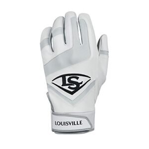 louisville slugger genuine adult batting gloves - xx-large, white