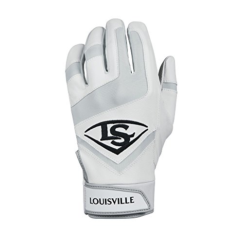 Louisville Slugger Genuine Adult Batting Gloves - XX-Large, White