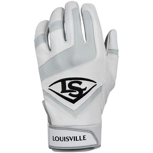 Louisville Slugger Genuine Adult Batting Gloves - XX-Large, White