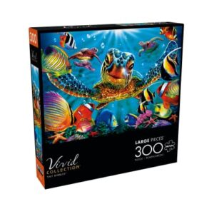 Buffalo Games - Vivid Collection - Tiny Bubbles - 300 Large Piece Jigsaw Puzzle , Blue