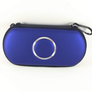 Hipipooo Portable Hard Carry PSP Bag Protective Case Shell Travel Bag for Sony PSP 1000/2000/3000 Game Console (Blue)