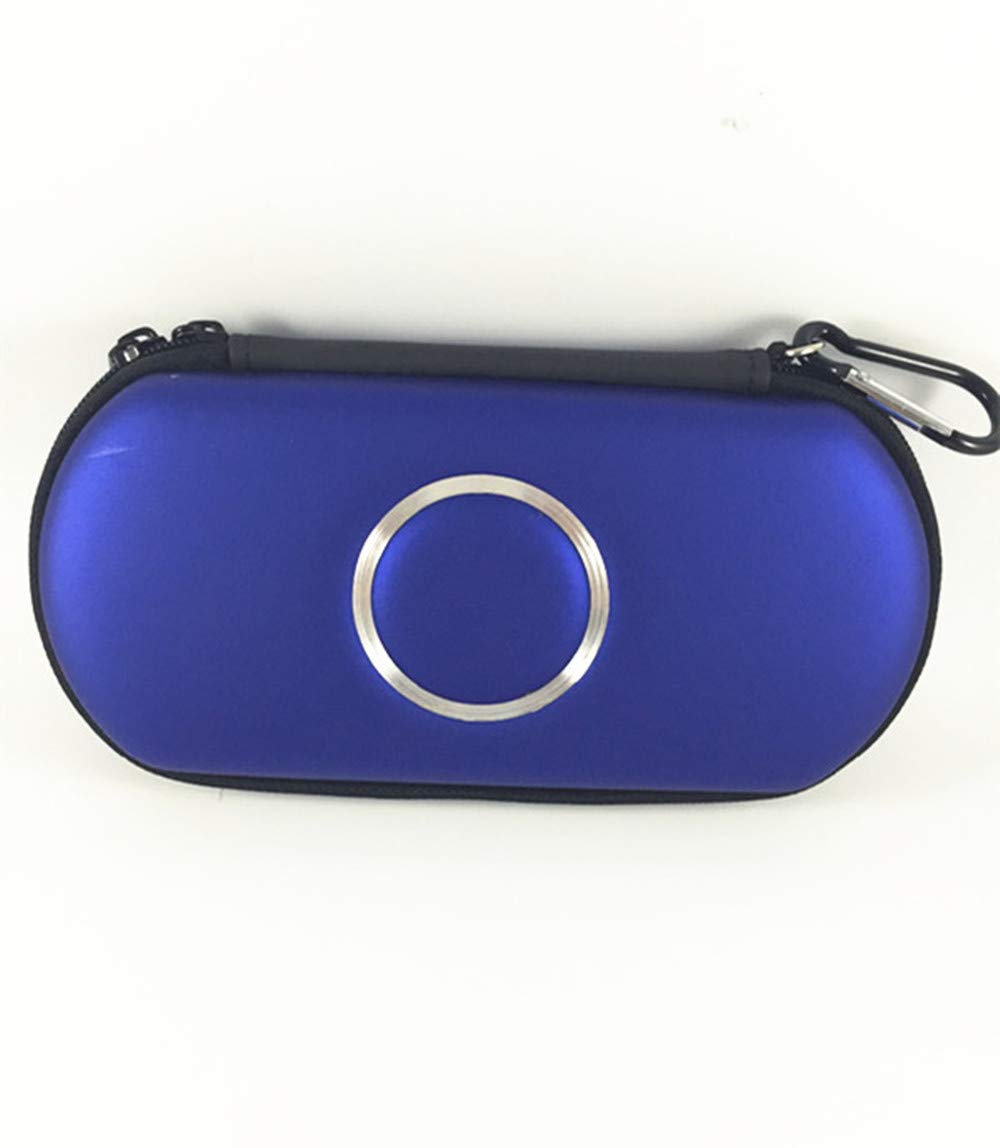 Hipipooo Portable Hard Carry PSP Bag Protective Case Shell Travel Bag for Sony PSP 1000/2000/3000 Game Console (Blue)