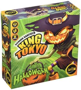 iello: king of tokyo halloween, expansion, strategy board game, requires core king of tokyo, 30 minute play time, 2 to 6 players, for ages 8 and up