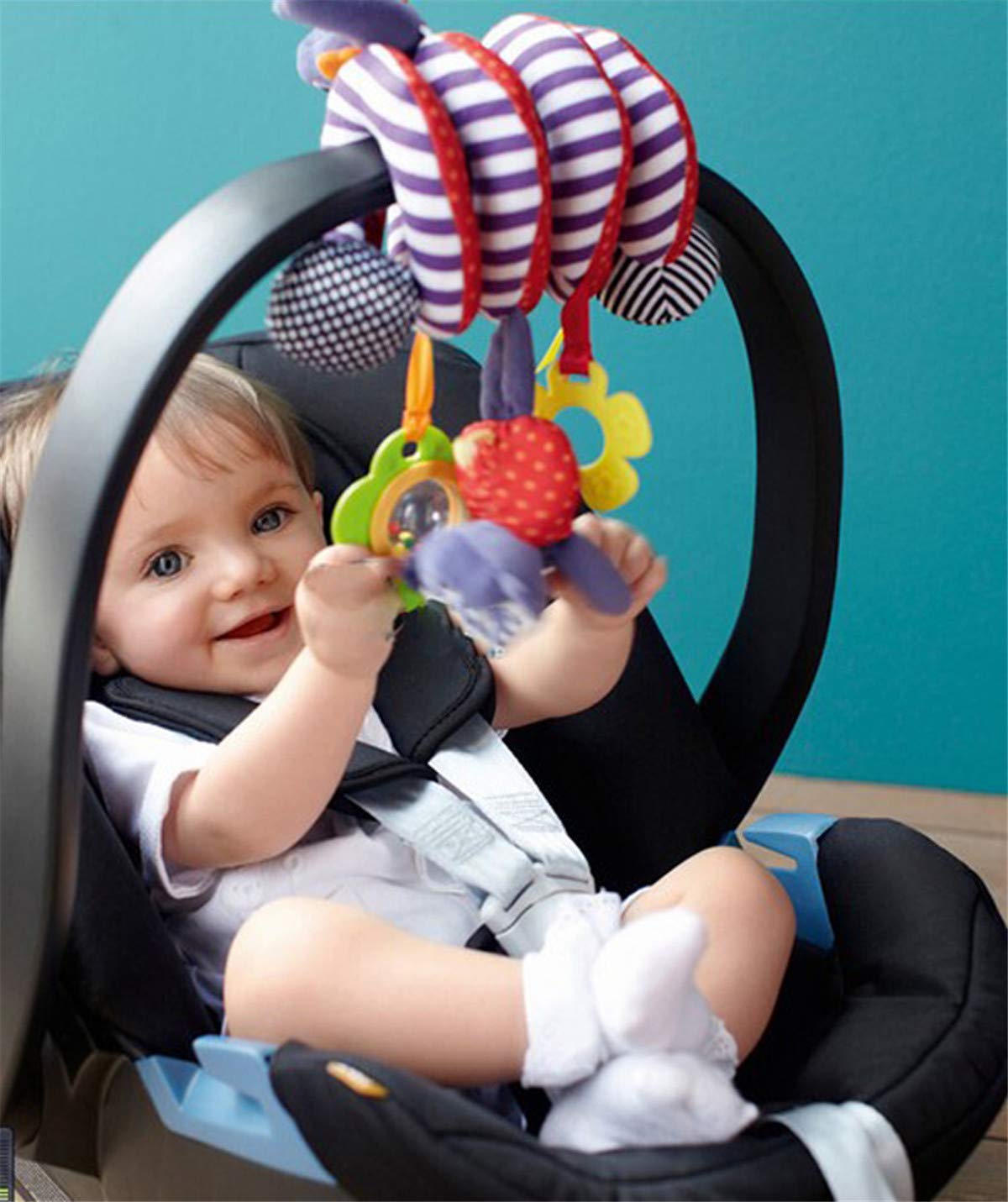 CdyBox Stroller Car Seat Toy for Baby/Cot Spiral Hanging Toy Entertainment BB Travel Activity