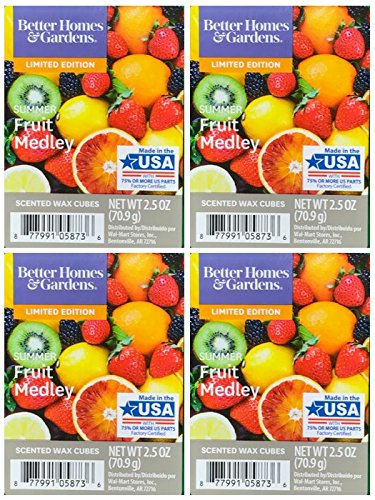 Better Homes and Gardens Summer Fruit Medley Scented Wax Cubes - 4-Pack