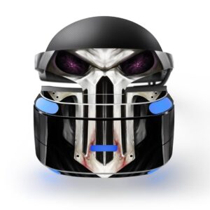 uushop protective vinyl skin sticker decal warp compatible with sony playstation vr skull