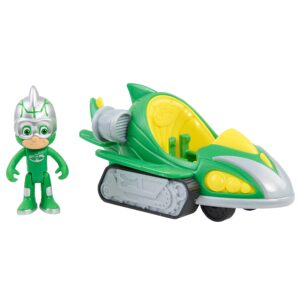 pj masks turbo blast vehicles, gekko-mobile & gekko figure, kids toys for ages 3 up by just play