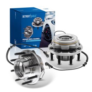 detroit axle - 4wd front wheel bearing hubs for ford f-250 f-350 super duty 2011-2016, replacement 2012 2013 2014 2015 f-250 f-350 super duty (srw) wheel bearing and hubs assembly set