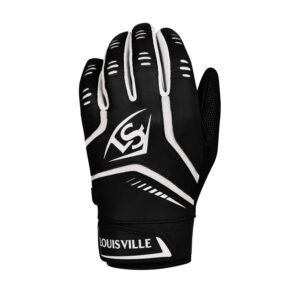 louisville slugger omaha adult batting gloves - medium, black