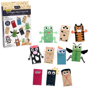 rite lite passover 10 plagues puppet kit - endless fun for kids and family- for story time, education, bath time, and party favors