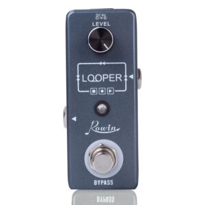 rowin looper guitar pedal unlimited overdubs 10 minutes of looping with usb to import and export loop