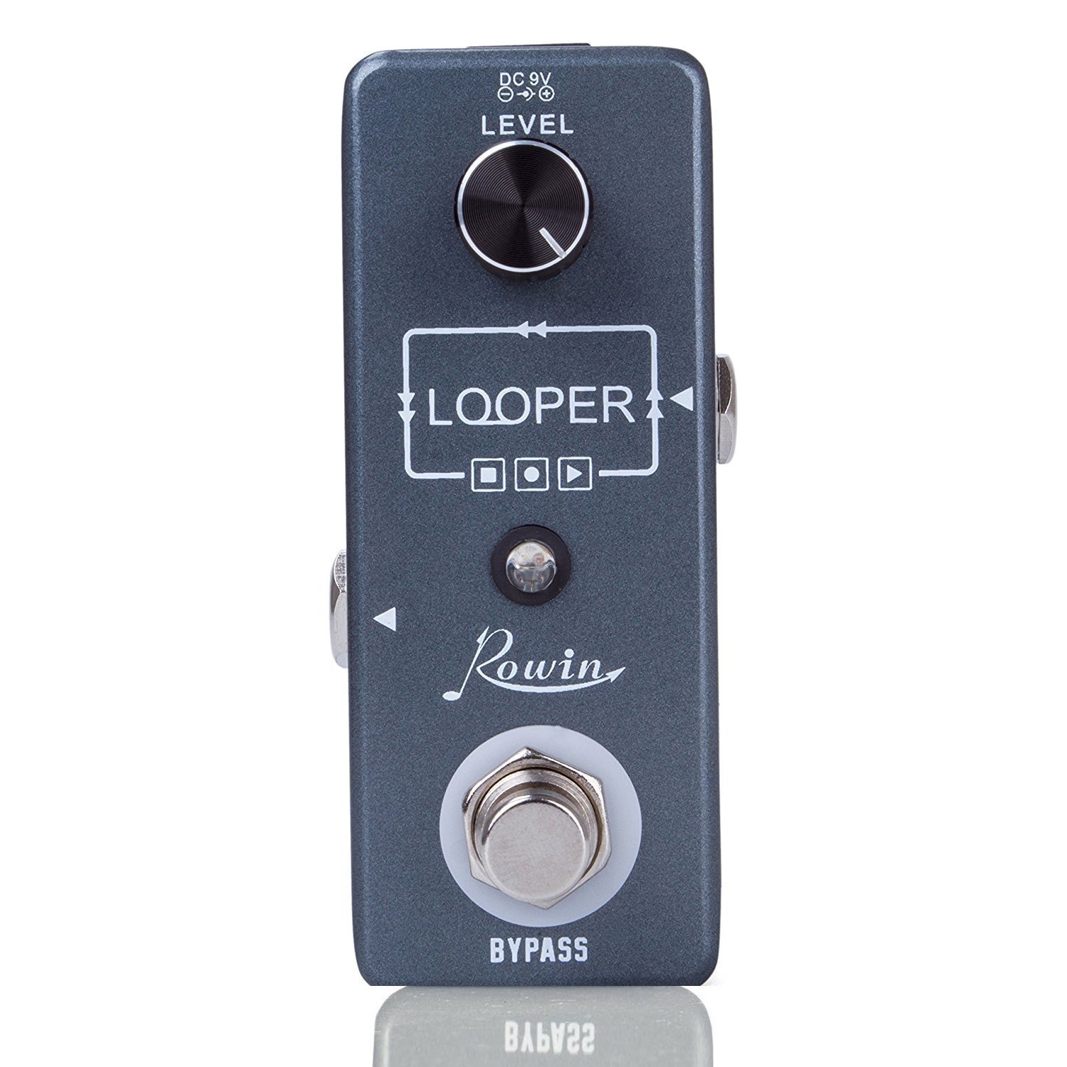 Rowin Looper Guitar Pedal Unlimited Overdubs 10 Minutes of Looping With USB to Import and Export Loop