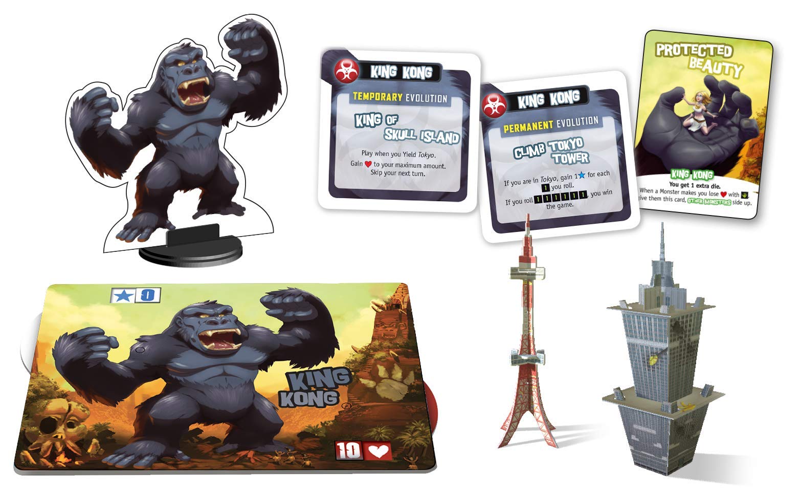 IELLO: Monster Pack King Kong Expansion, Strategy Board Game, Introduces King Kong Into The Roster, 2 to 6 Players, 30 Minute Play Time, Ages 8 and Up