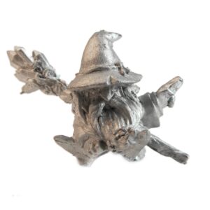 stonehaven miniatures gnome wizard rider male figure for 28mm-scale tabletop wargames