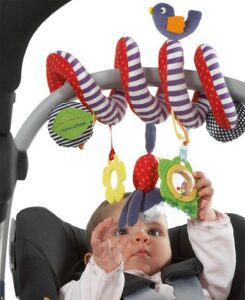 cdybox stroller car seat toy for baby/cot spiral hanging toy entertainment bb travel activity