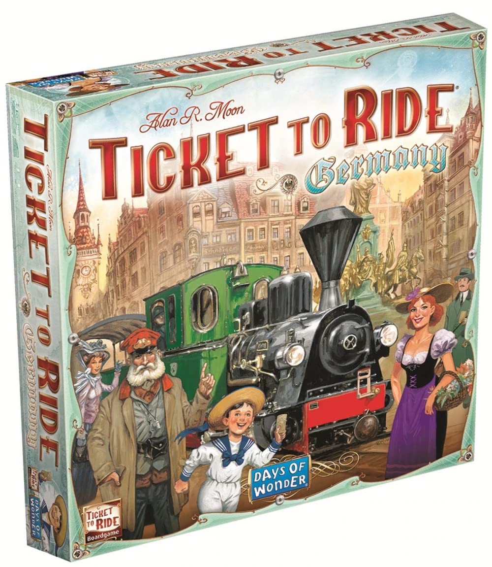 Ticket to Ride Germany Board Game - Expand Your Railway Adventures! Fun Family Game for Kids & Adults, Ages 8+, 2-5 Players, 30-60 Minute Playtime, Made by Days of Wonder