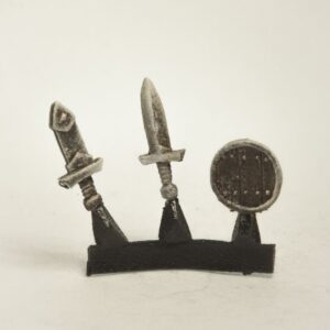 Stonehaven Halfling Sword and Buckler Miniature Figure for 28mm Table Top Wargames - Made in USA