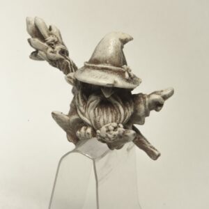 Stonehaven Miniatures Gnome Wizard Rider Male Figure for 28mm-Scale Tabletop Wargames