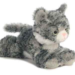 Aurora Molly Orange & Lily Gray 8" Mini Tabby Plush Cat Bundle