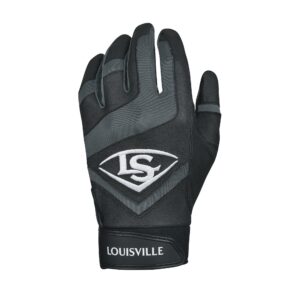 louisville slugger genuine adult batting gloves - medium, white