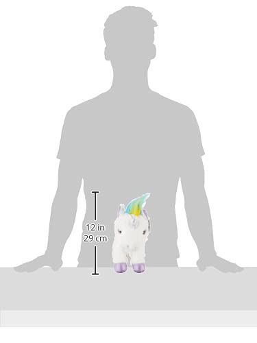 Aurora® Enchanting Sparkle Tales™ Rainbow Unicorn™ Stuffed Animal - Magical Adventures - Endless Play - White 12 Inches