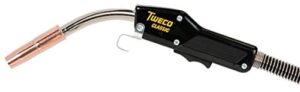 tweco m425-3545 classic no. 4 400 amp air cooled mig gun with miller style rear connector, heavy duty, upto 0.035" wire size, 25' length