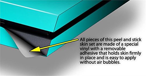 Smooth Fades Neon Teal Black - Decal Style Skin fits original PS4 Gaming Console