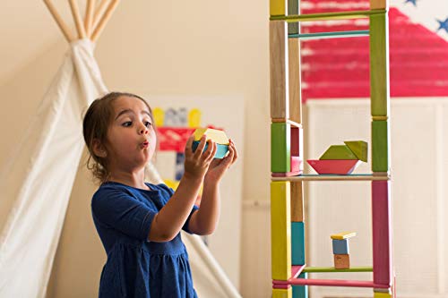 6 Piece Tegu Travel Pal Magnetic Wooden Block Set, Spaceship