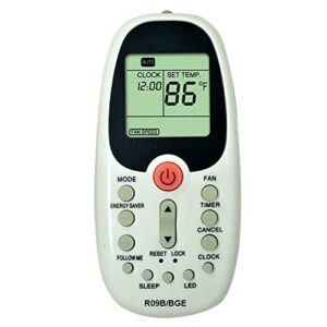 replacement compatible for arctic king window air conditioner remote control r09b/bge