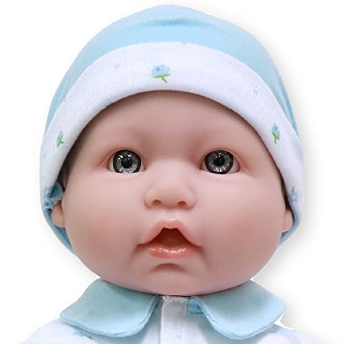 JC Toys, La Baby 16-inch Blue Washable Soft Body Boy Baby Doll with Accessories - For Children 12 Months and older, Designed by Berenguer