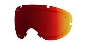 smith ios snow goggle replacement lens (chromapop sun red mirror)